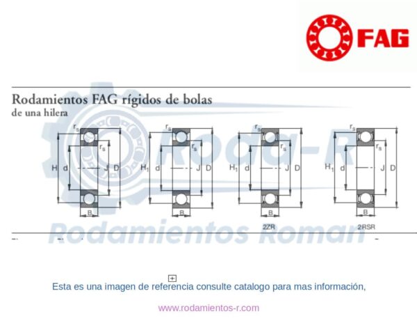 16012 Rodamiento FAG - RODAMIENTOS ROMAN